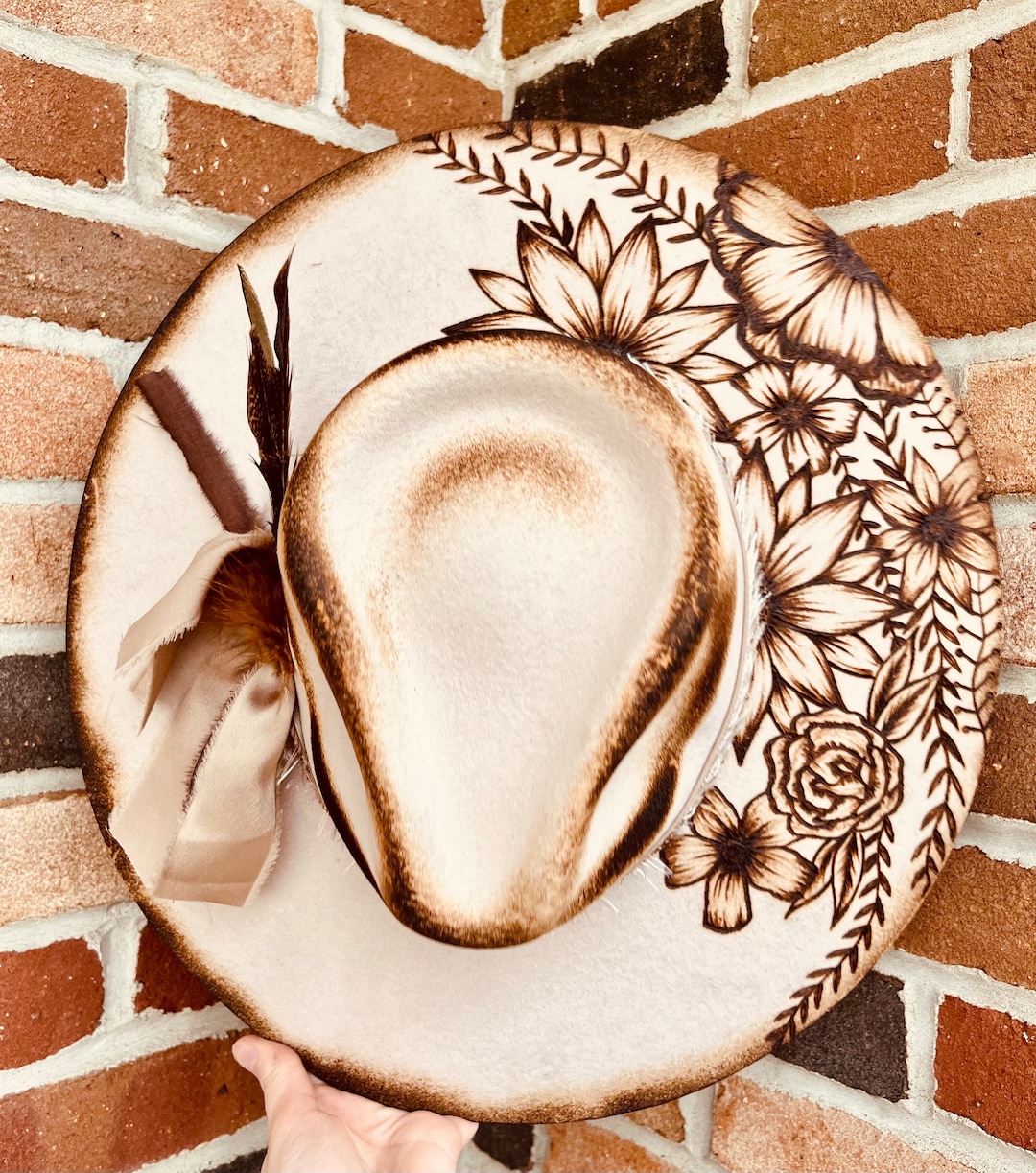 Branded Cowboy Hat | Branded Wide Brim Hats | Burned Wide Brim Hats ...