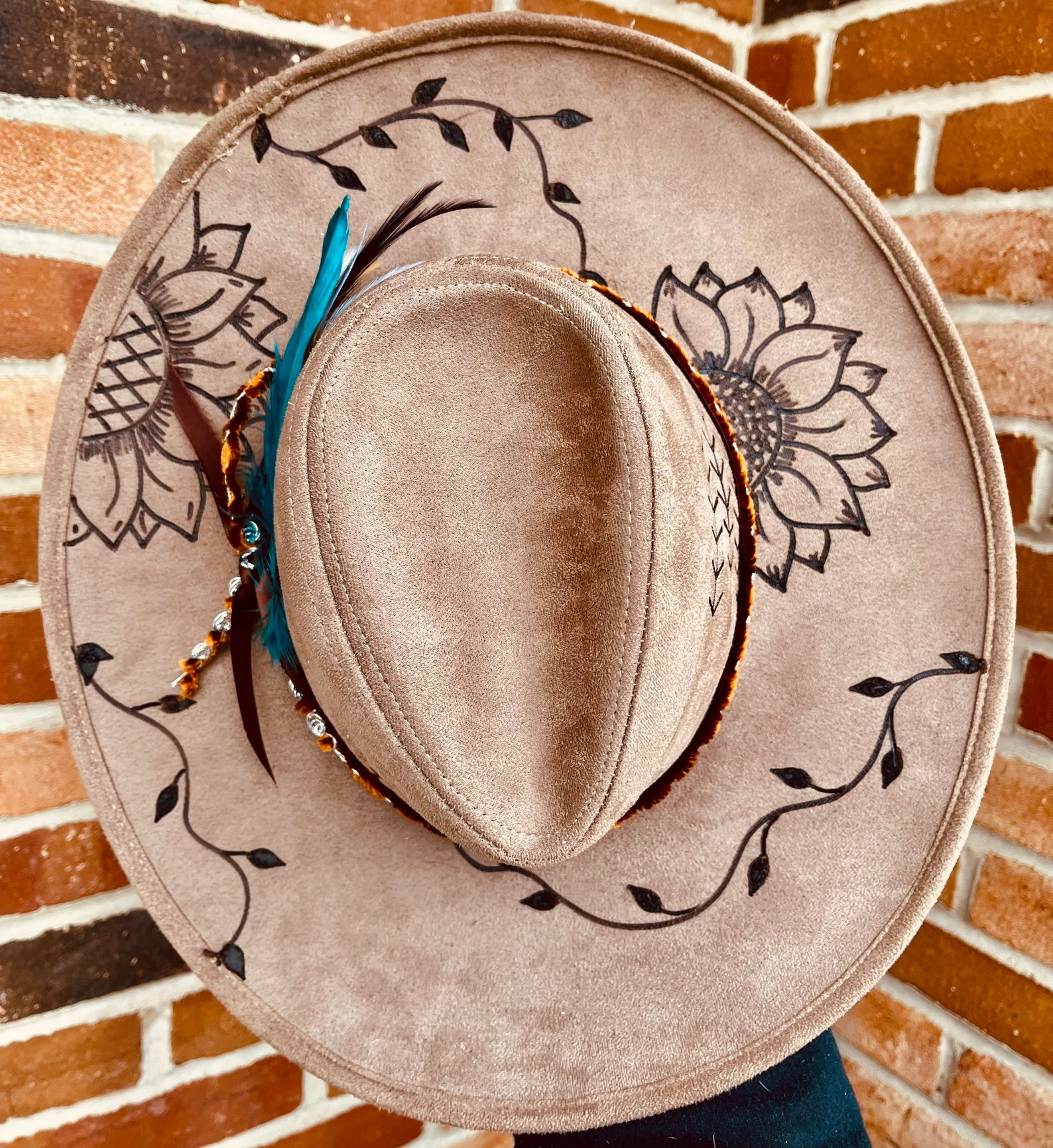 Hand Burned Cowboy Hat Hand Burned Wide Brim Hats Hand - Etsy Hand Burned Cowboy Hat Hand Burned Wide Brim Hats Hand - Etsy
