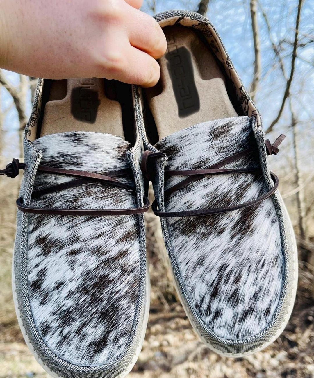 Real Cowhide + Beaded Custom Shoes | Cowhide Shoes | Beaded Shoes ...