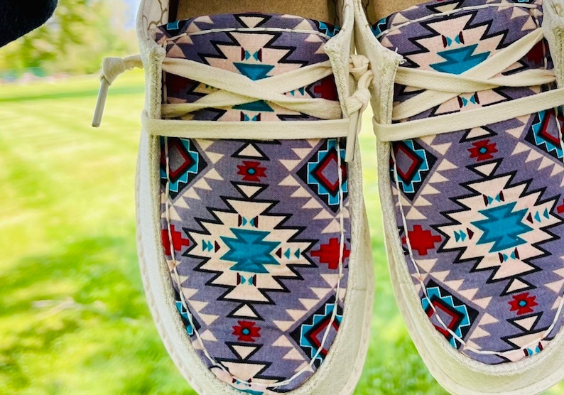 Custom Shoes Western Shoes Custom Aztec Shoes Aztec - Etsy