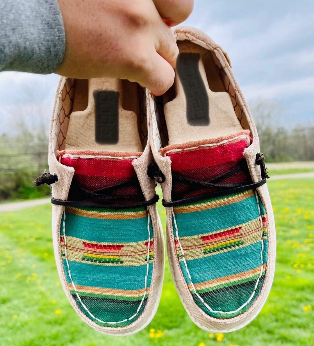 Custom Shoes | Western Shoes | Custom Serape Shoes | Aztec Western ...