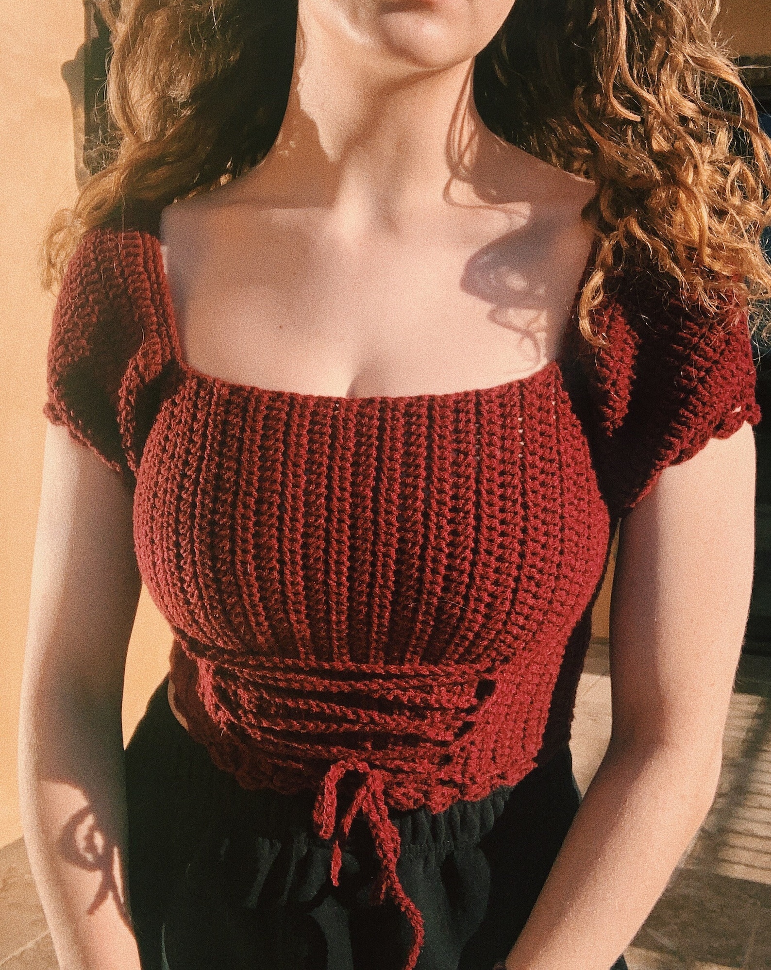 Cottagecore Picnic Top // FINISHED PRODUCT // Cottagecore Top, Crochet ...