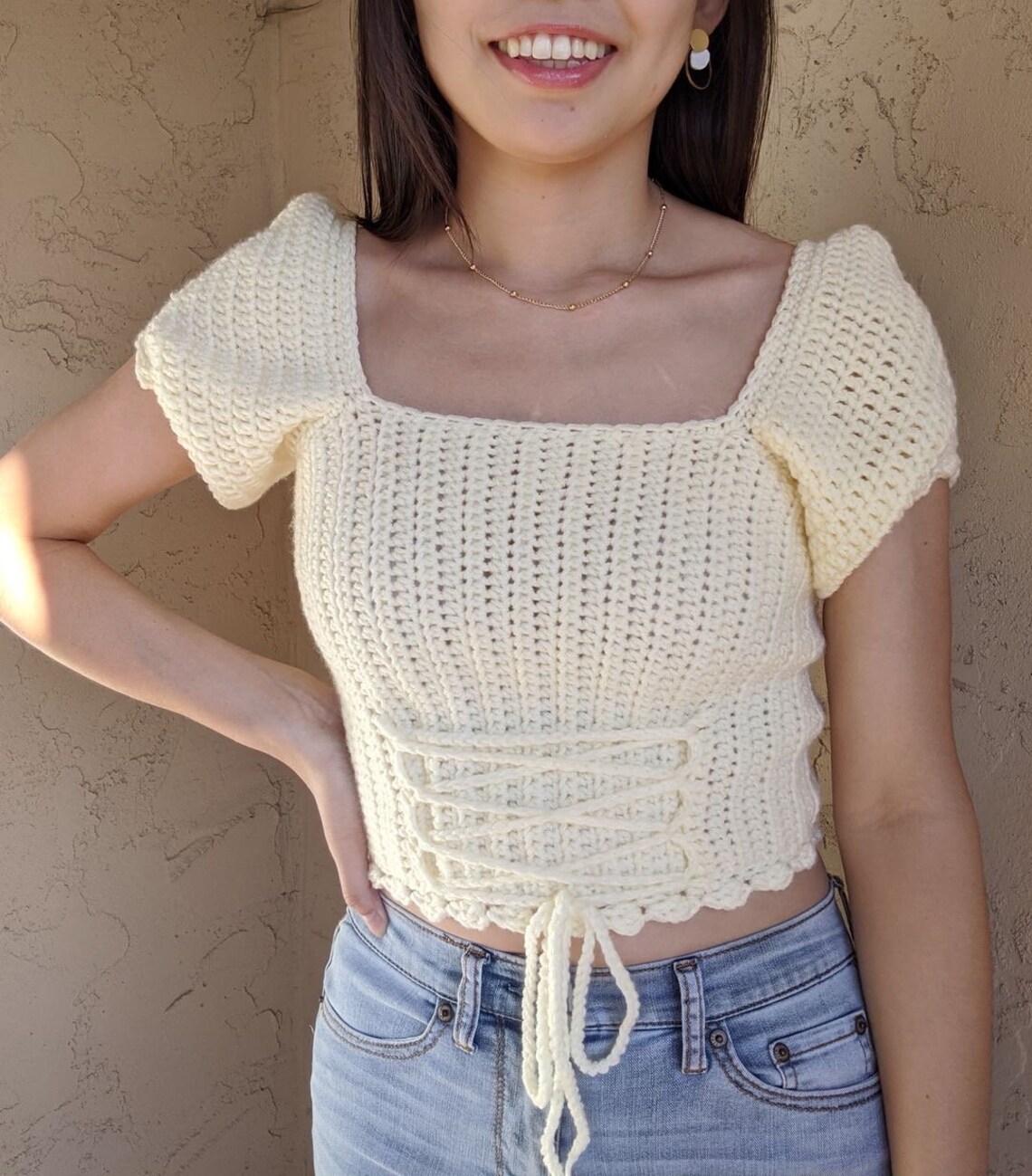 Cottagecore Picnic Top // Crochet Pattern | Etsy