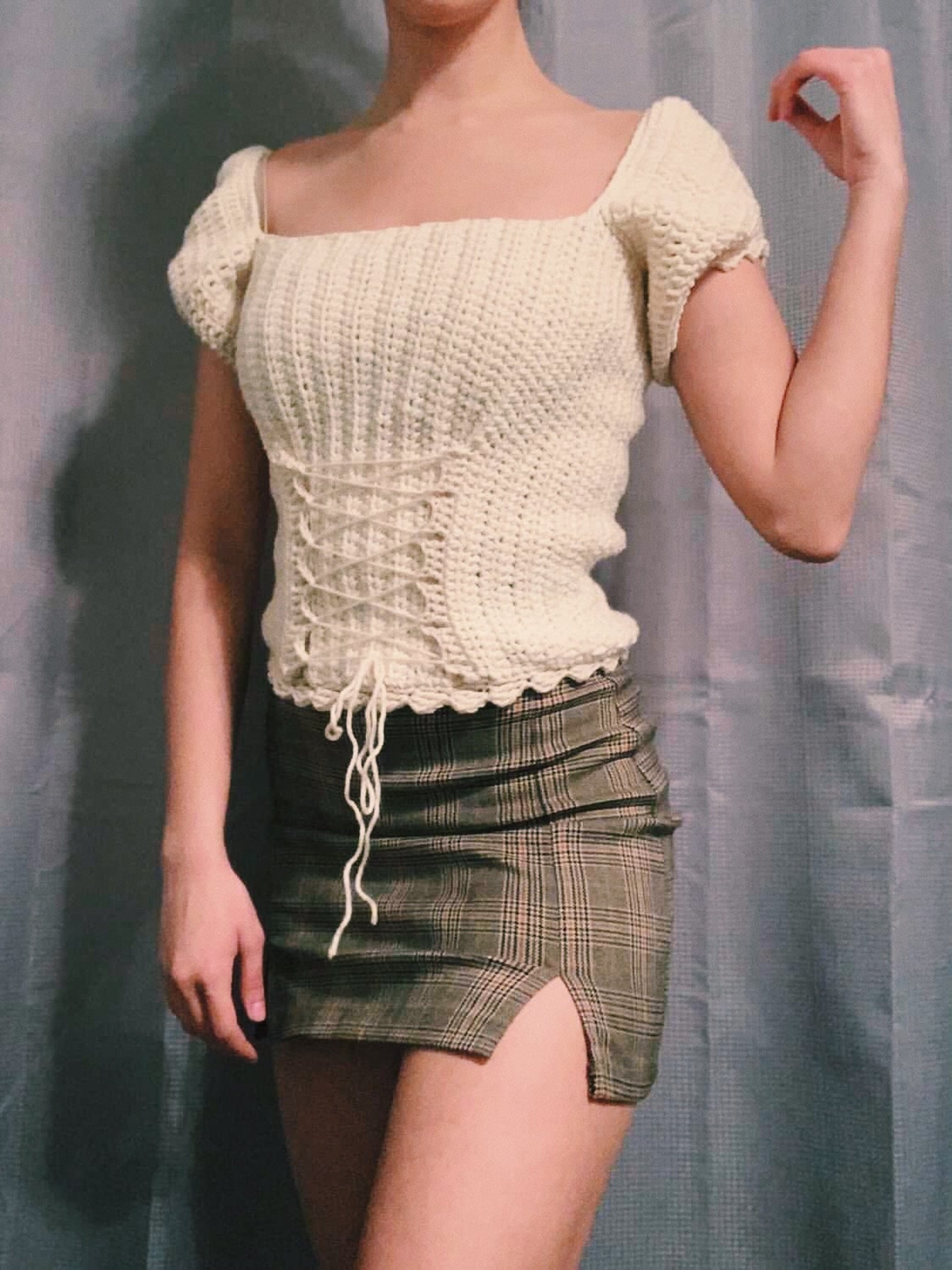 Cottagecore Picnic Top // FINISHED PRODUCT // Cottagecore Top, Crochet ...