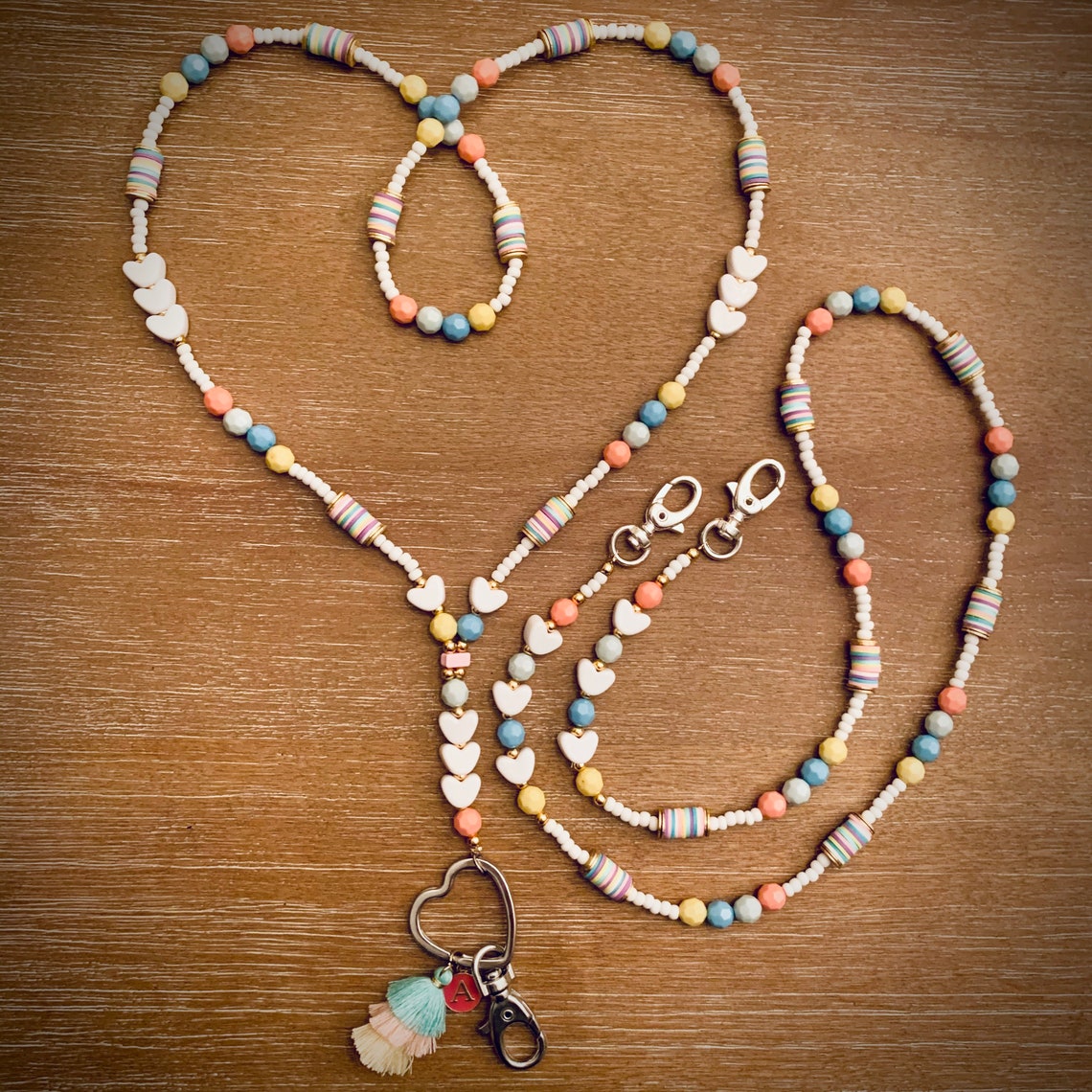 CUSTOM BEADED LANYARD - Etsy