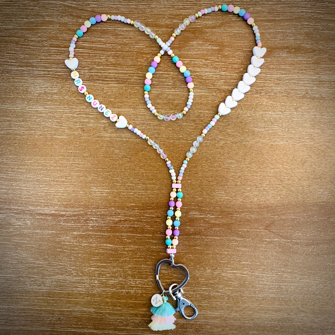 CUSTOM BEADED LANYARD - Etsy