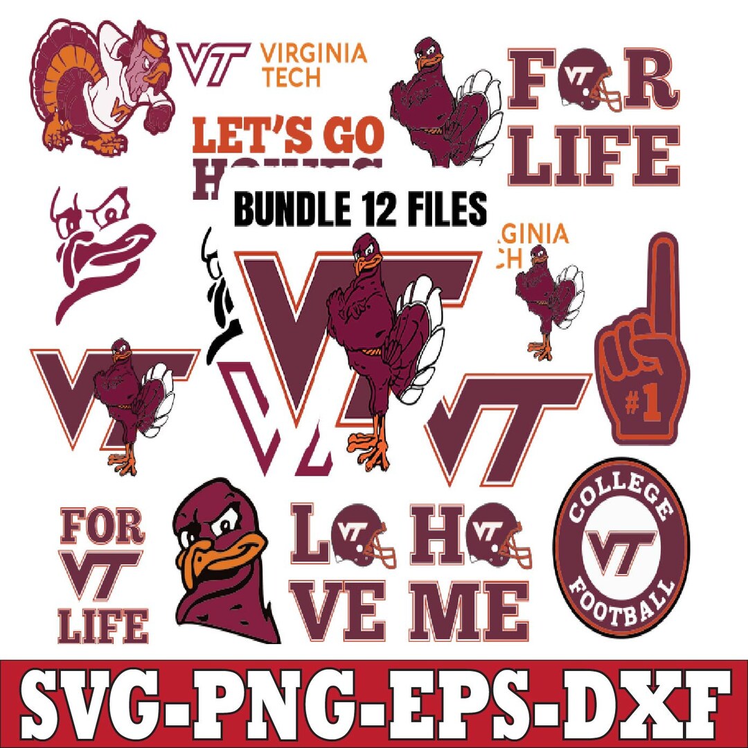 Virginia-tech-hokies Svg N C A A SVG Football Team Logo Svg - Etsy