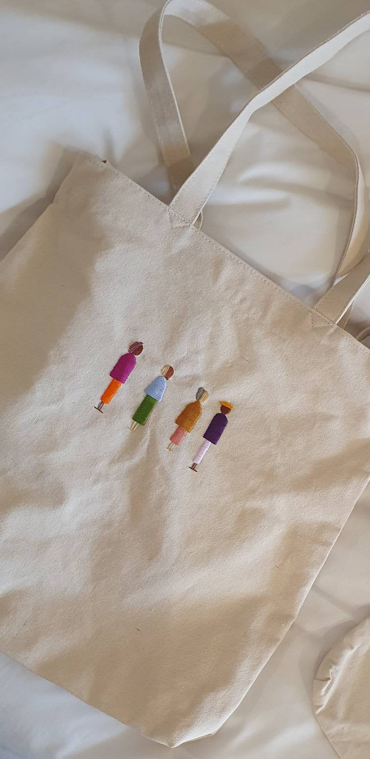 Hand-Embroidered tote bags | Etsy