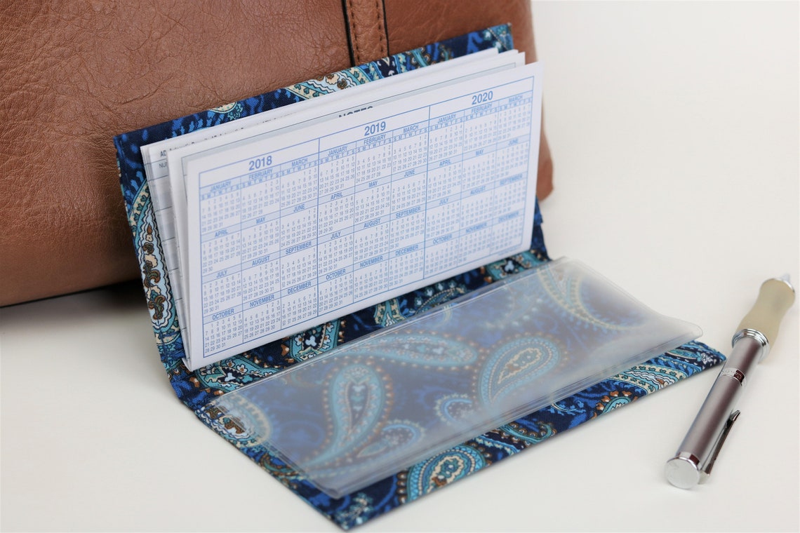 Blue Paisley Checkbook, Bohemian Checkbook, Boho Checkbook, Hippie ...