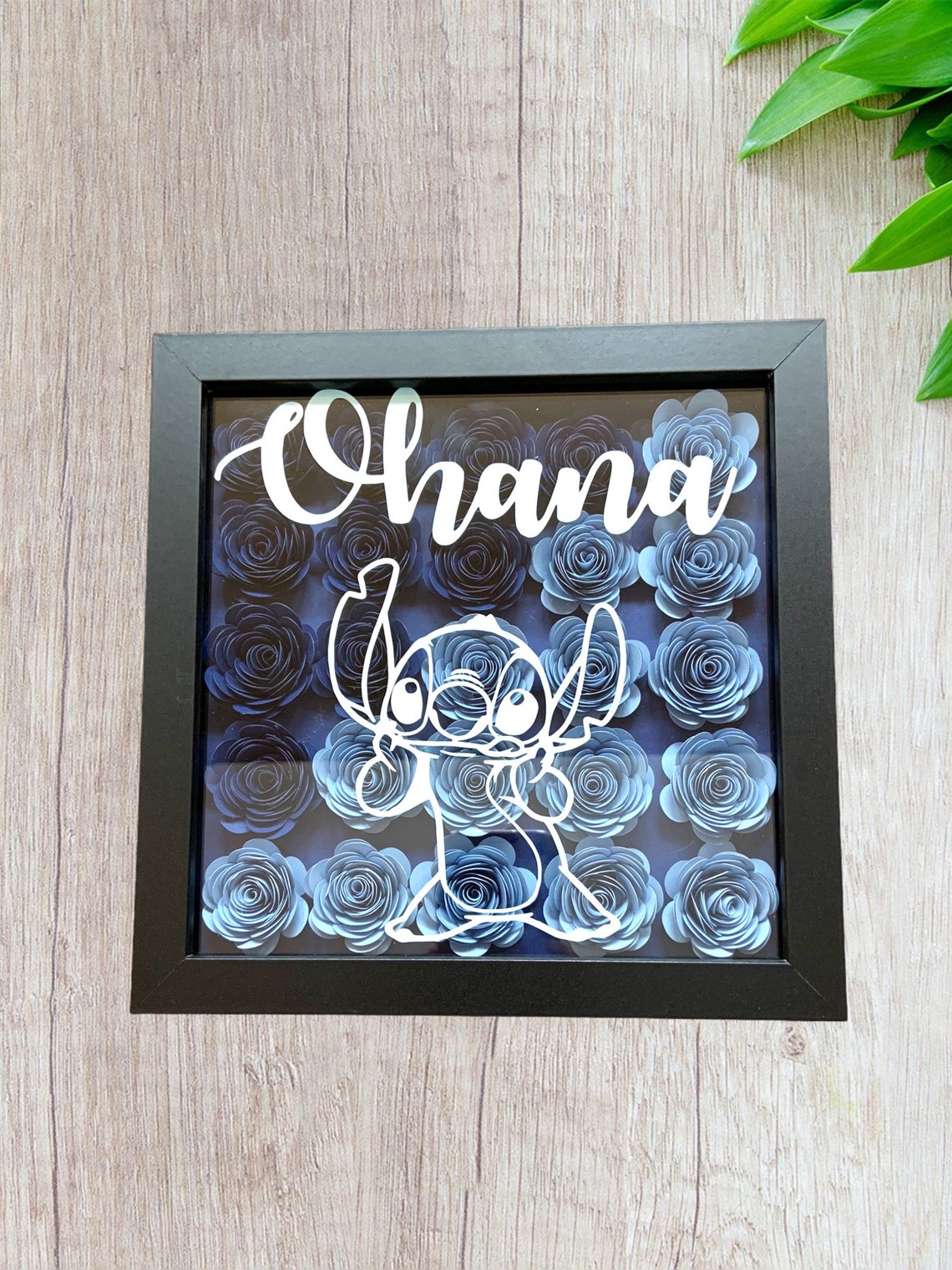 Ohana Shadow Box Stitch Shadow Box Lilo & Stitch Disney - Etsy
