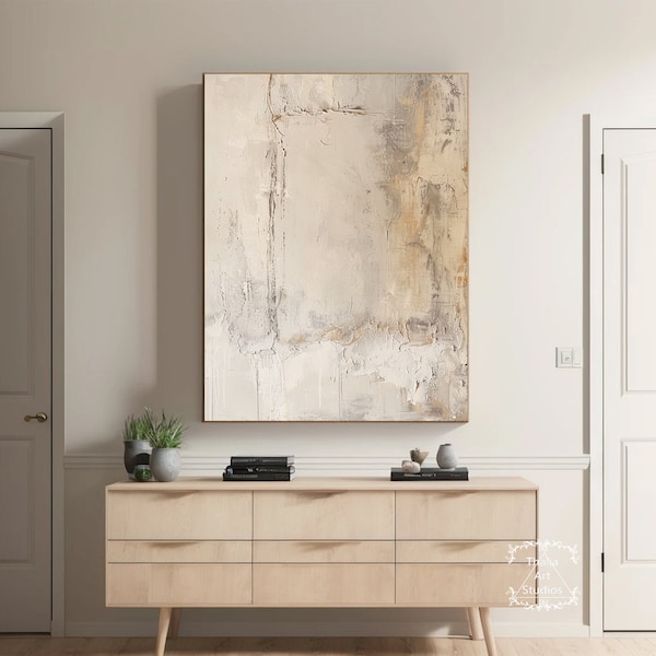 Neutral Textured Wall Art - Etsy