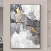 Gray Minimalist Abstract Painting Large Gray and White Wall Art Gray ...