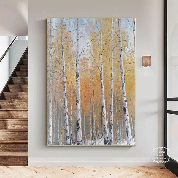 Abstract Birch Trees - Etsy