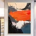 Original Orange Abstract Painting Large Minimalist Texture - Etsy