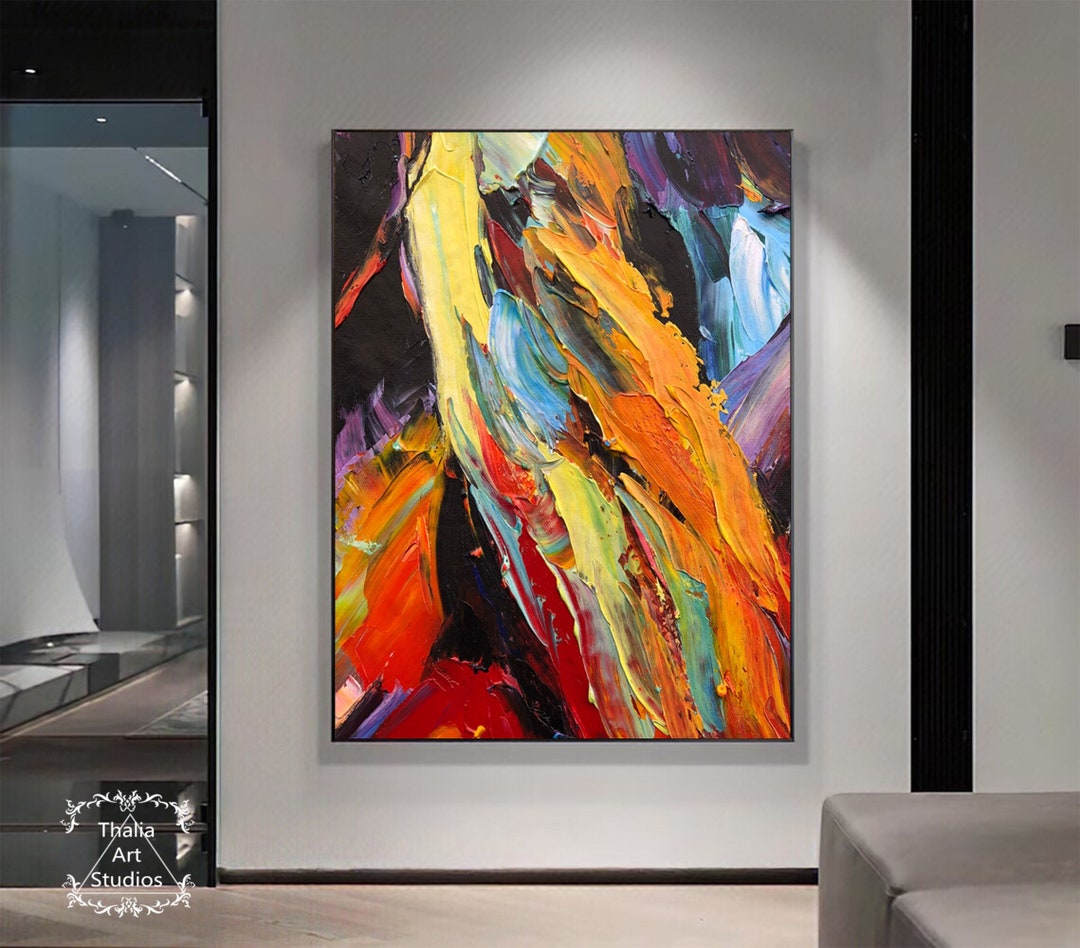 Original Textured Abstract Painting Colorful Textured Abstract Art ...