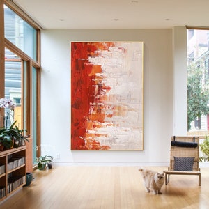 Large Textured Abstract Painting Minimalist Textured Wall Art - Etsy