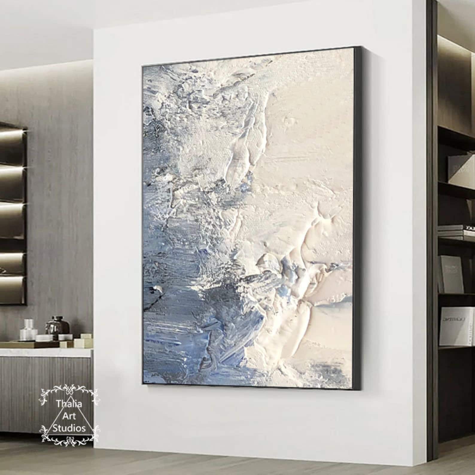 Large Original White Texture Abstract Painting White Painting - Etsy