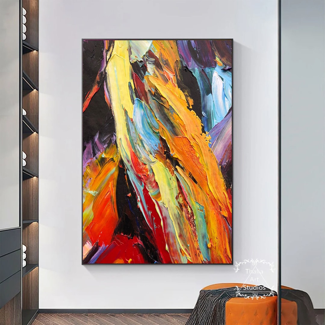 Original Textured Abstract Painting Colorful Textured Abstract - Etsy