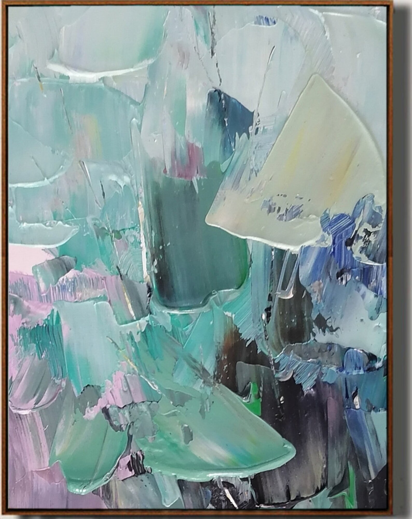 Large Green Abstract Painting Original Texture Abstract - Etsy