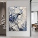 Large Original Texture Painting Gray Abstract Texture Painting Blue ...