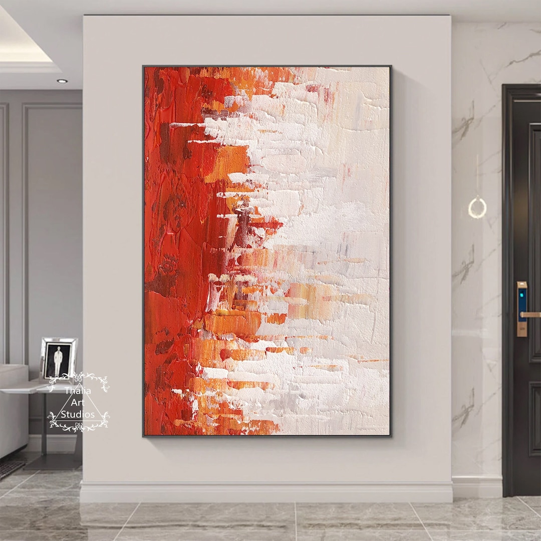 Large Textured Abstract Painting Minimalist Textured Wall Art - Etsy