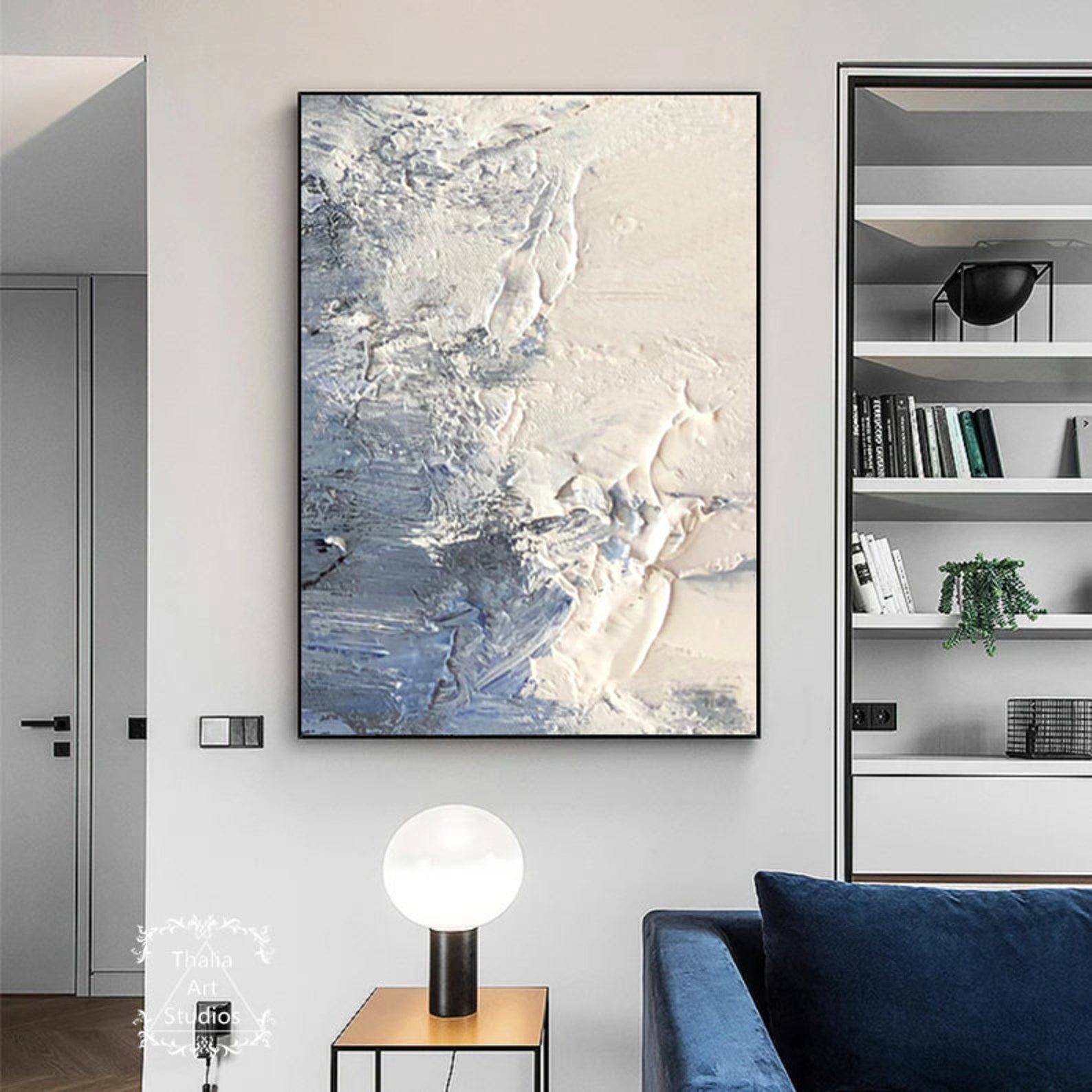 Large Original White Texture Abstract Painting White Painting - Etsy