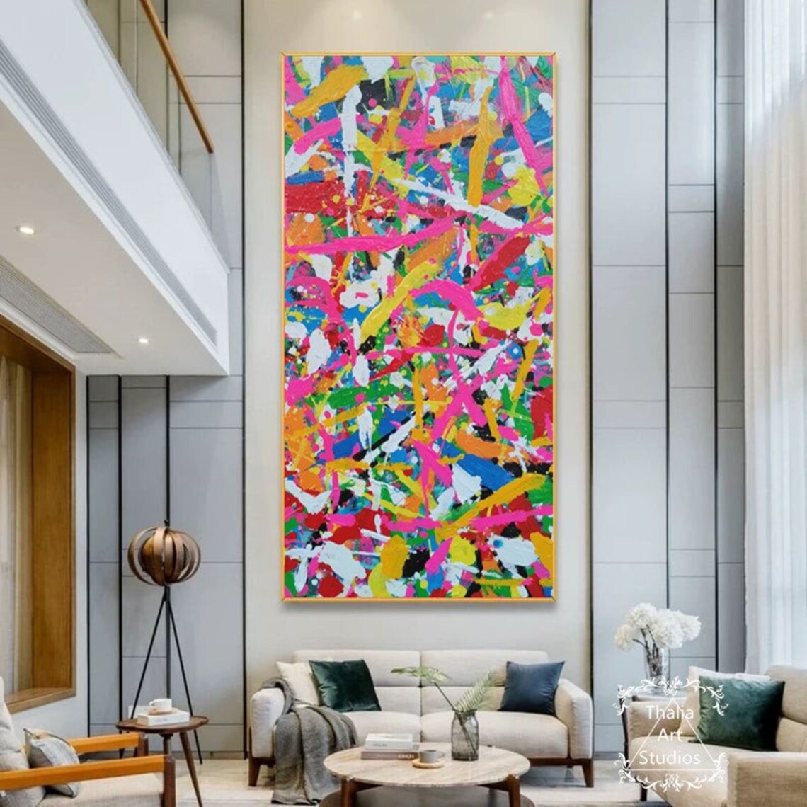 Colorful Abstract Paintings Large Colorful Paintings Texture - Etsy