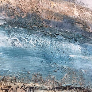 Large Abstract Texture Painting Blue Texture Abstract Painting Modern ...