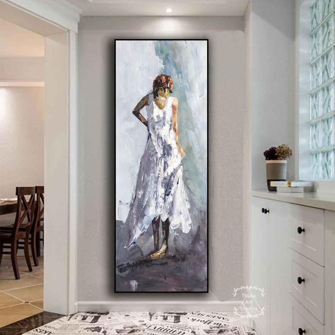 Woman Painting Original Art Faceless Woman Painting Figurative Painting ...