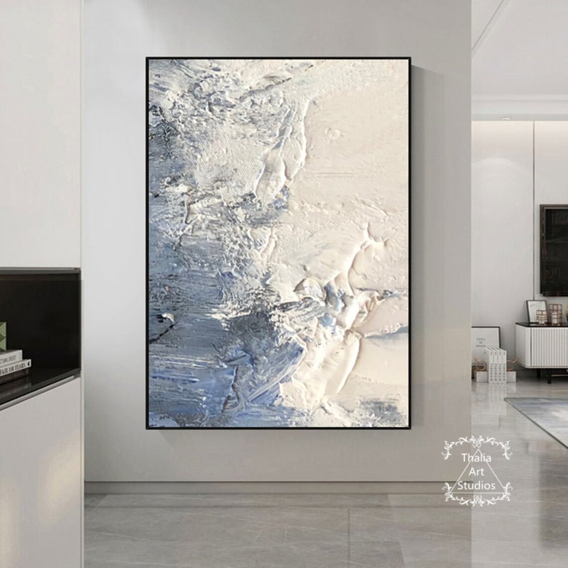 Large Original White Texture Abstract Painting White Painting - Etsy