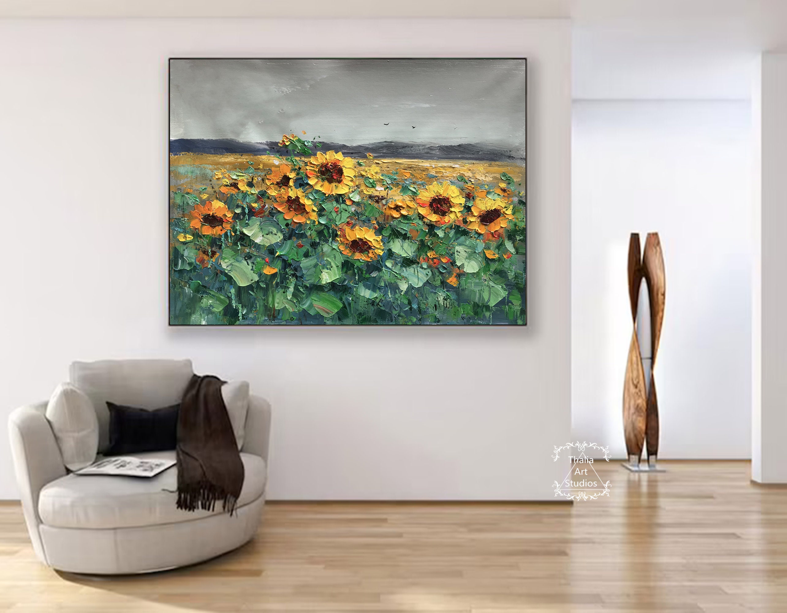 Abstract Paintings Of Sunflowers