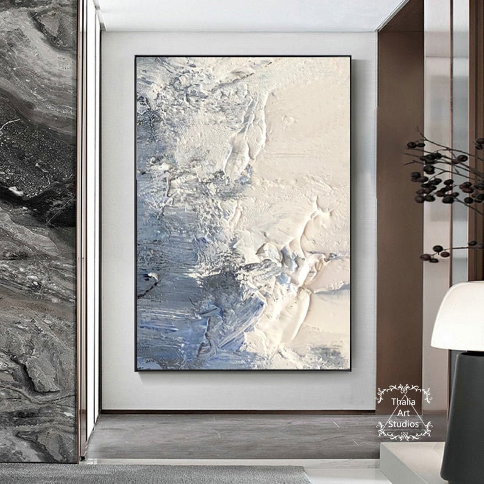 Large Original White Texture Abstract Painting White Painting - Etsy