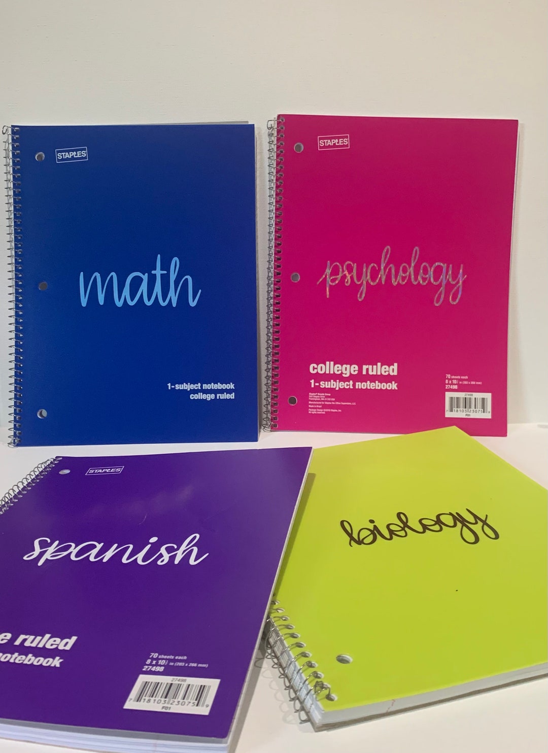 Vinyl Notebook Subject Decals Perfect for Back to School - Etsy
