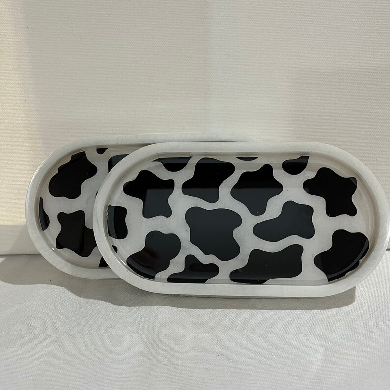 Cow Print Jewelry Tray - Etsy