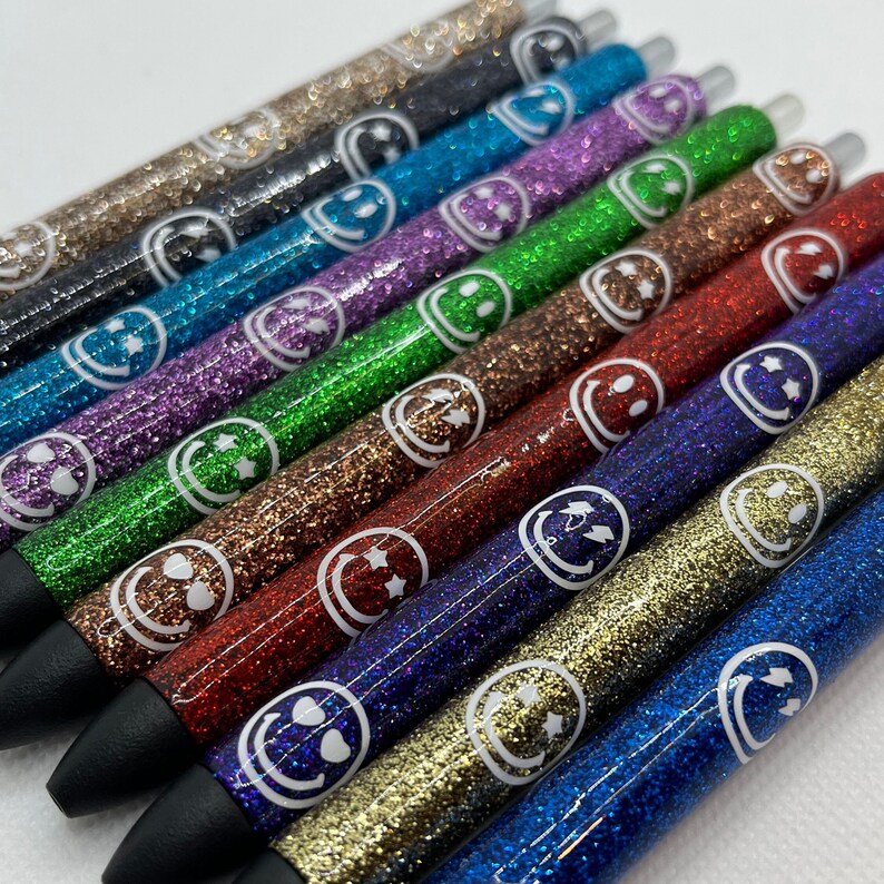 Smiley Face Inkjoy Resin Pen - Etsy