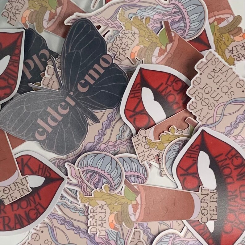 Emo Sticker Pack Dear Maria Taking Back Sunday Elder Emo - Etsy
