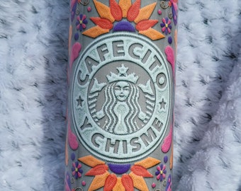 Mexican Embroidery Png Skinny Tumbler - Etsy