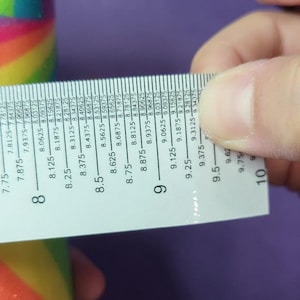 Printable Ruler With 16ths and 32nds Inch in Decimal Units - Etsy