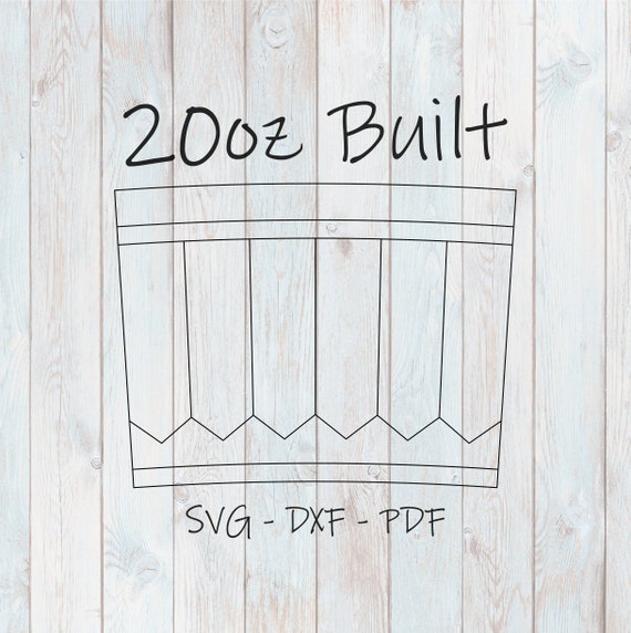 Pencil Tumbler Template For 20oz Built Tumblers SVG DXF And Etsy