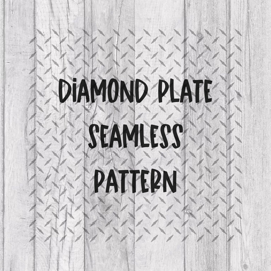 Diamond Plate 2 Seamless Continuous Patterns SVG DXF PNG and - Etsy