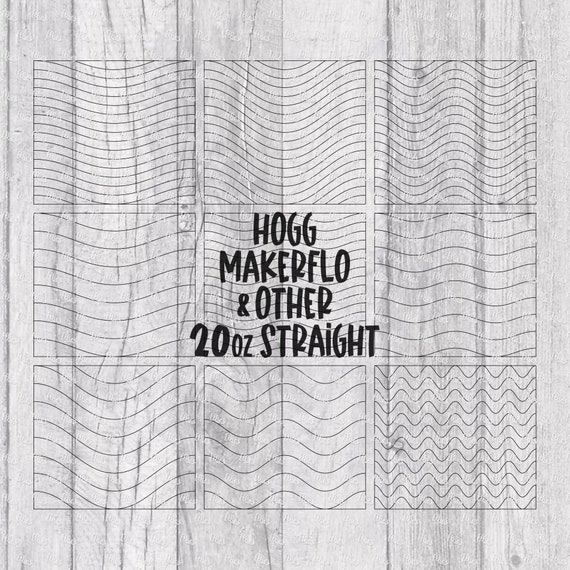 Wavy Stripes Collection Template for Hogg Makerflo and Other - Etsy