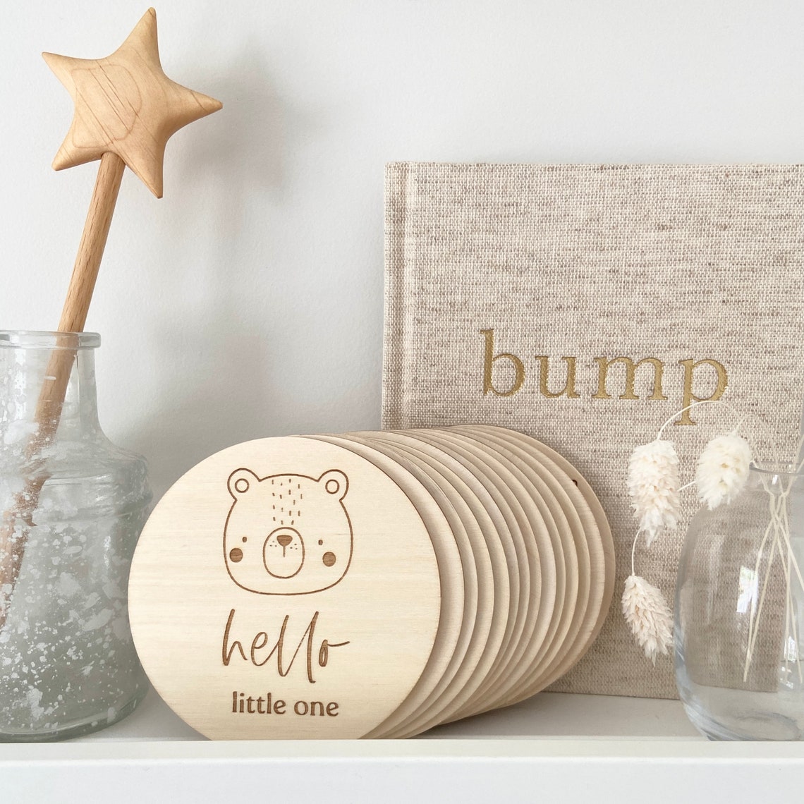 Animal Milestone Discs, Laser Engraved Growth Tracker, Eco Friendly ...