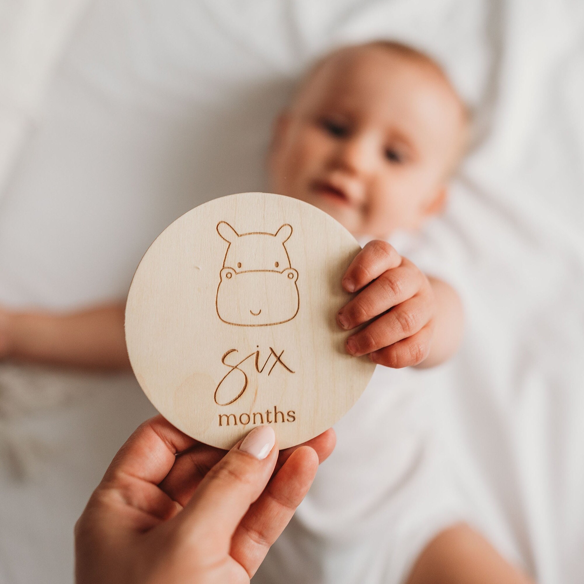 Animal Milestone Discs, Laser Engraved Growth Tracker, Eco Friendly ...