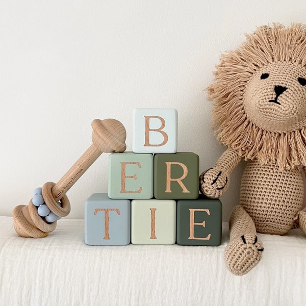 Wooden Letter Blocks - Etsy