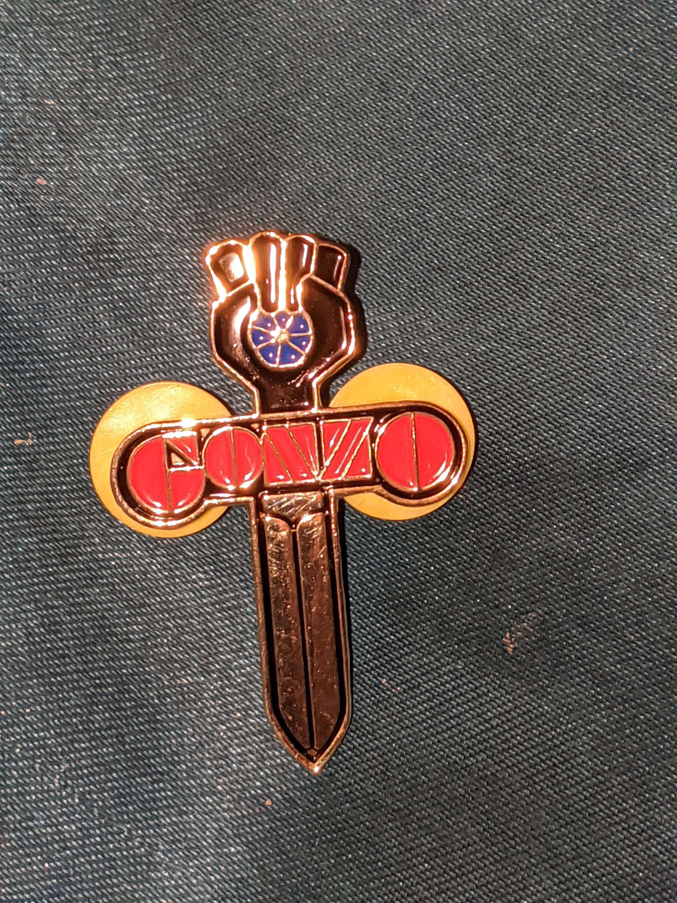 Gonzo Fist Hunter S. Thompson Anstecknadel - Etsy