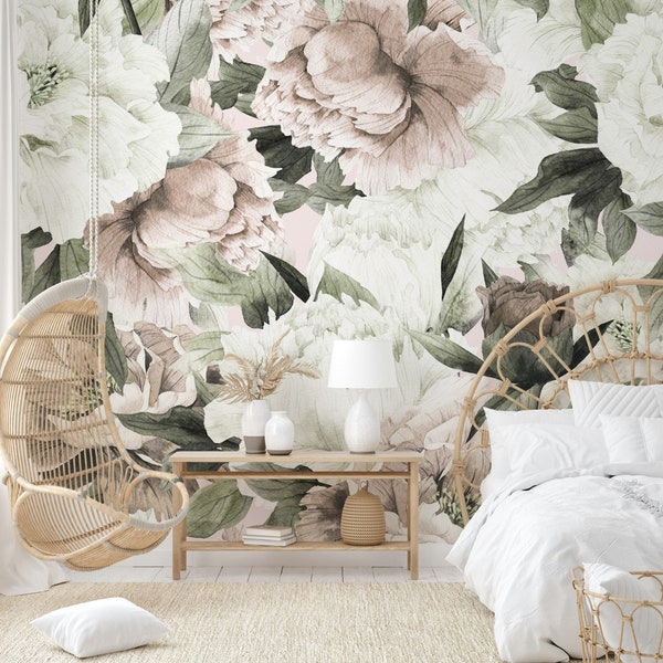 Dutch Floral Wallpaper - Etsy