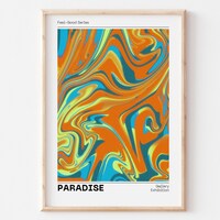 DIGITAL DOWNLOAD Aura Orb Blue Trendy Wall Art Aesthetic Digital Print ...