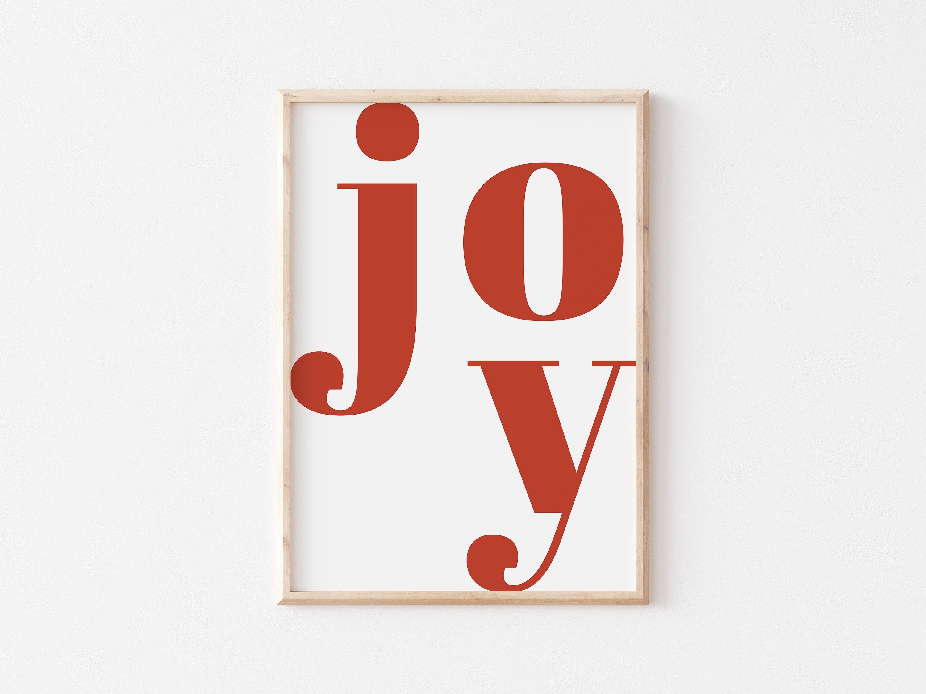 DIGITAL DOWNLOAD Joy Printable Wall Art Merry Christmas Wall Decor ...