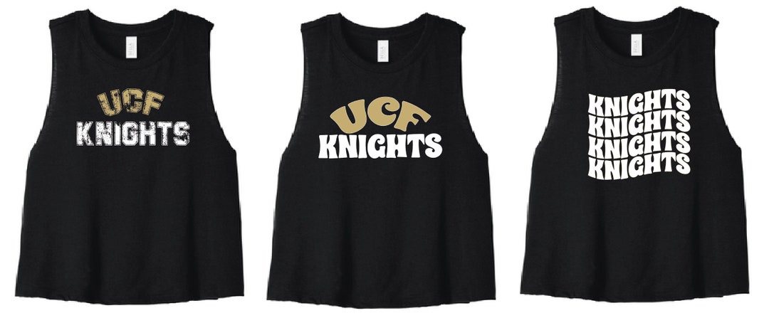 UCF Knights Retro Designs Crop Tank Top - Etsy
