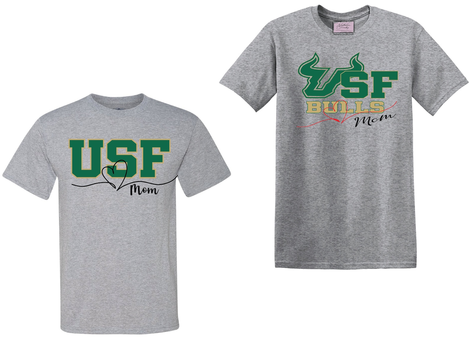 USF Mom With Love Design T-shirt Personalization Available - Etsy